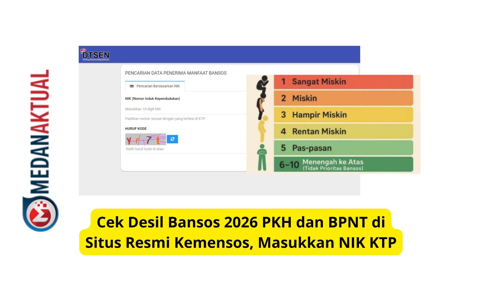 Cek Desil Bansos 2026 PKH dan BPNT di Situs Resmi Kemensos, Masukkan ...